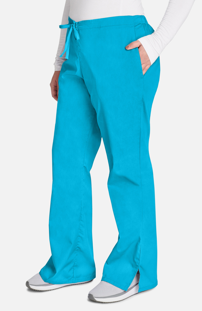 Women's Natural Rise Flare Leg Drawstring Pant | Cherokee Uniforms