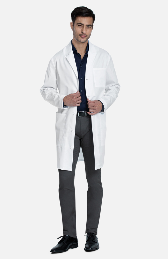 Project Lab by Cherokee Men's Button Front 38" Lab Coat | Cherokee Uniforms