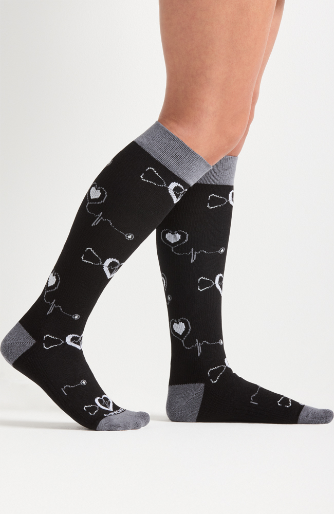 Women's Luxe Support 15-20 mmHg Compression Sock | Cherokee Uniforms