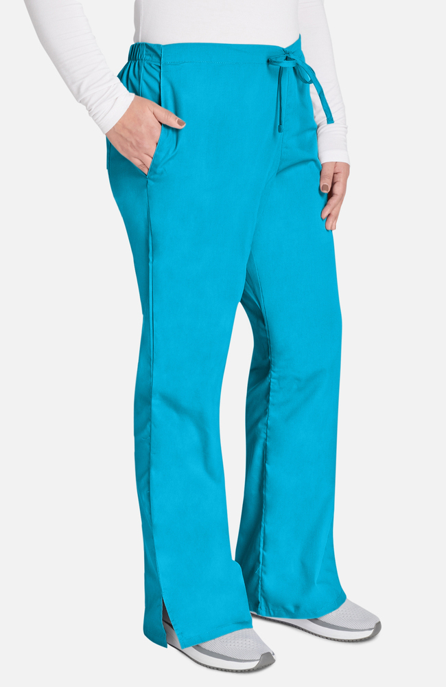 Women's Natural Rise Flare Leg Drawstring Pant | Cherokee Uniforms