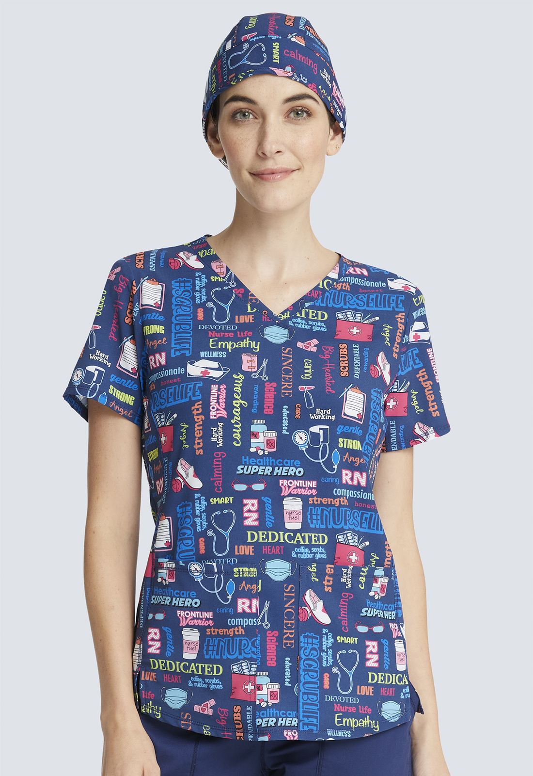 Unisex Print Scrub Hat